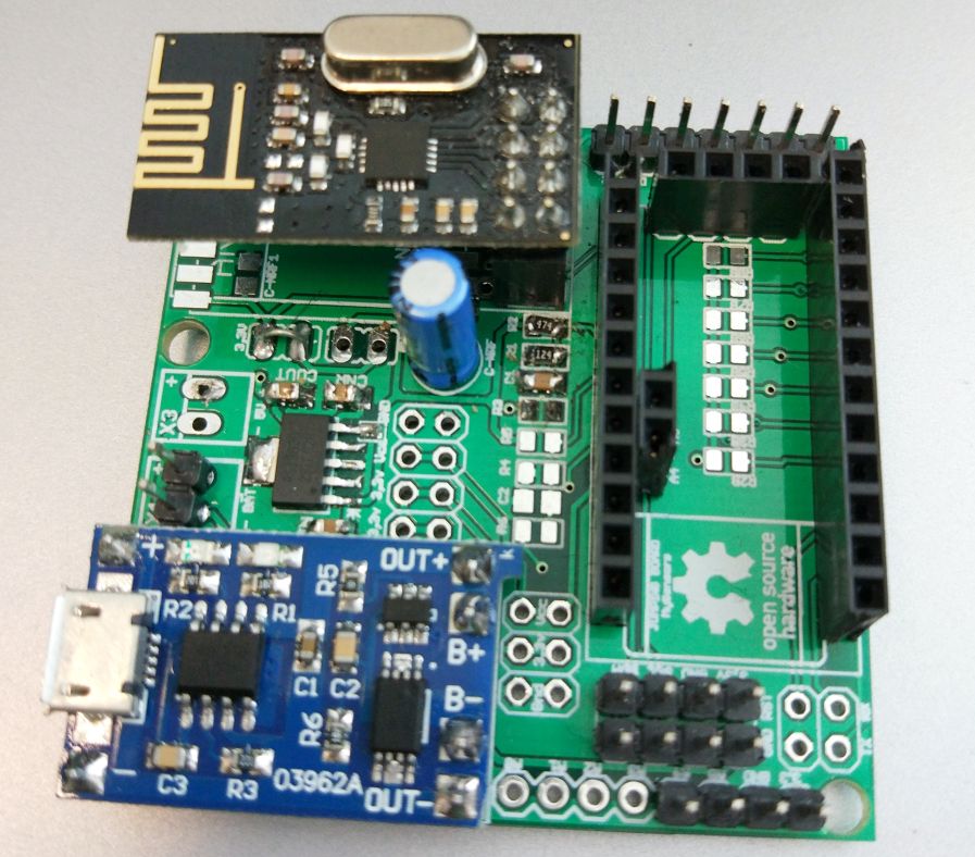 JMP Arduino Pro Mini Multisensor Board v2.1 | OpenHardware.io - Enables Open Source Hardware ...